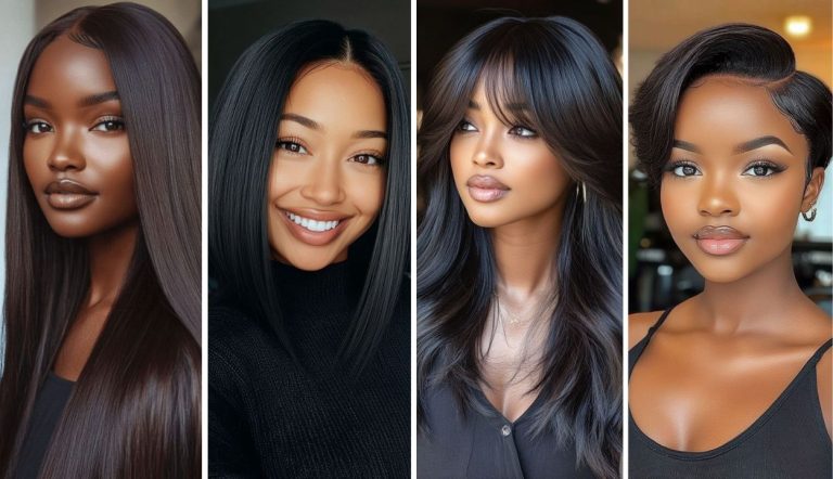 34 Stunning Hairstyles for Straight Hair Black Women - Stylish Hair Ideas