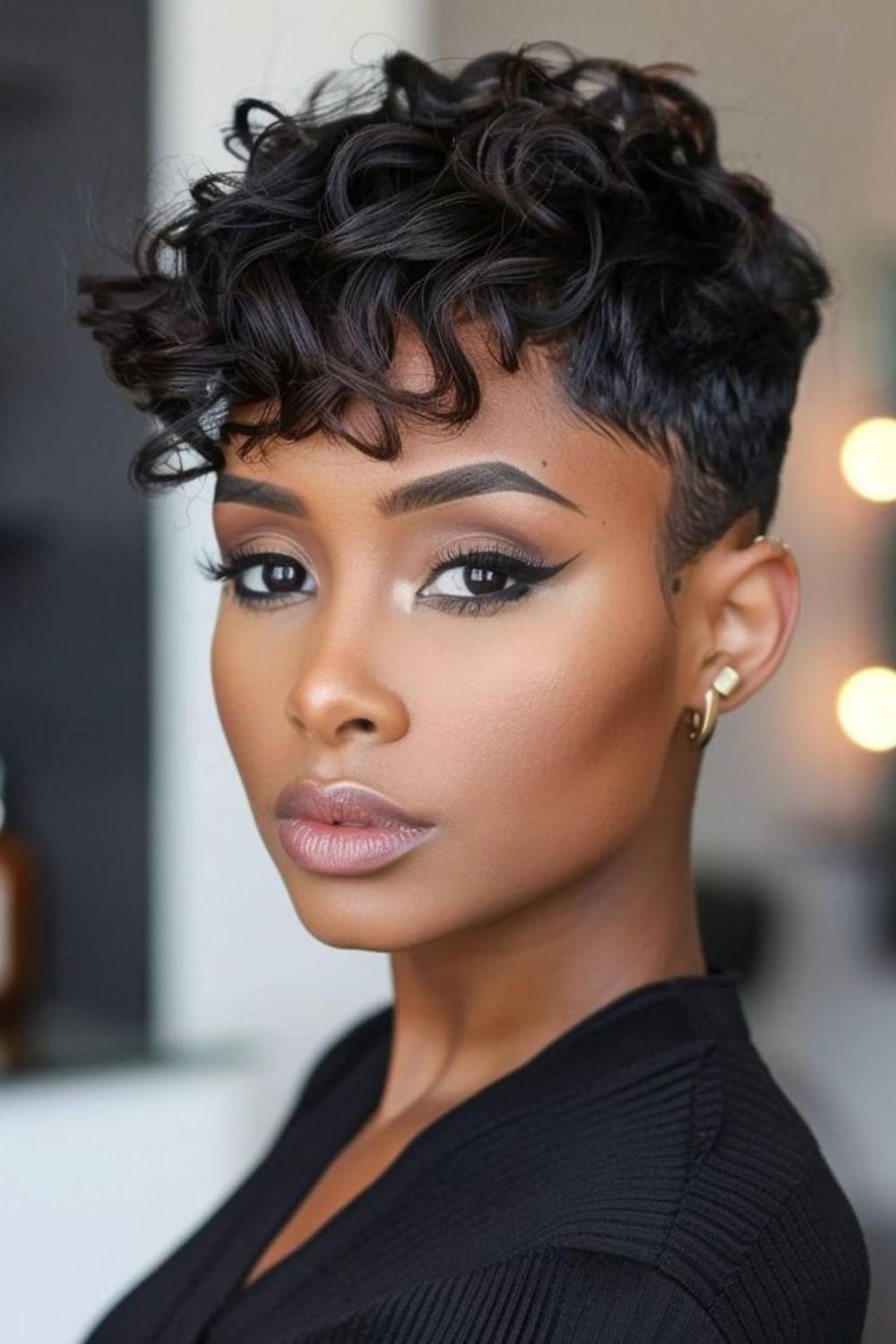 33 Stunning Fingerwaves Short Hair Black Pixie Cuts - Stylish Hair Ideas