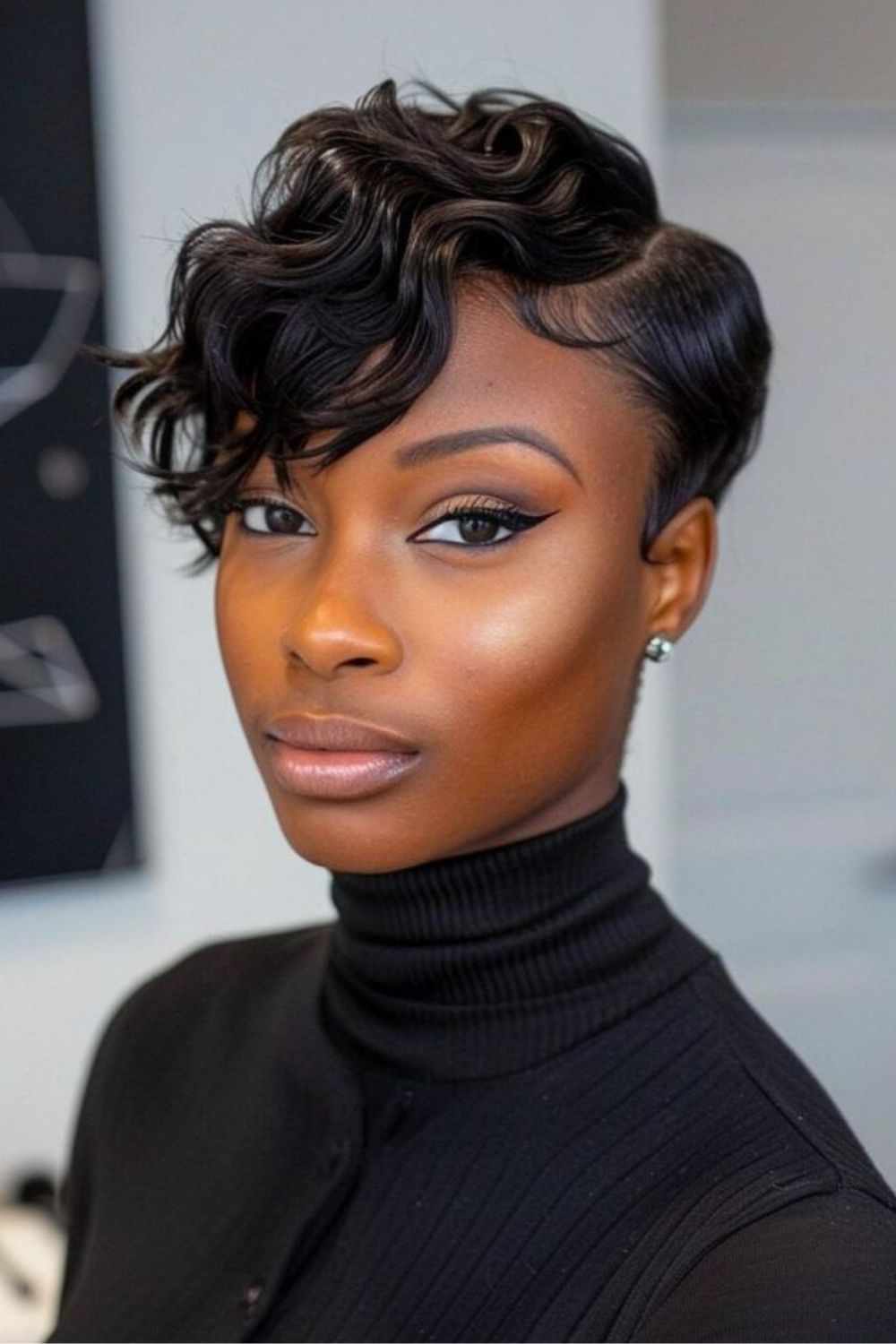33 Stunning Fingerwaves Short Hair Black Pixie Cuts - Stylish Hair Ideas