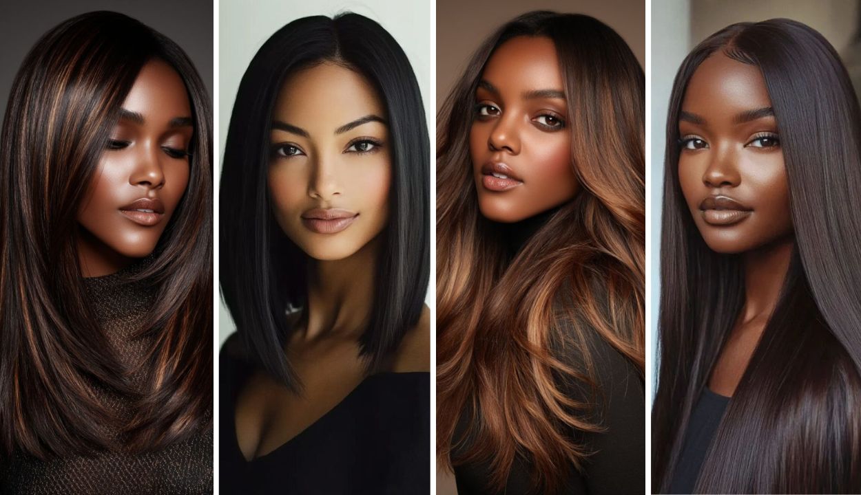33 Stunning Straight Hairstyles for Black Women - SavePini