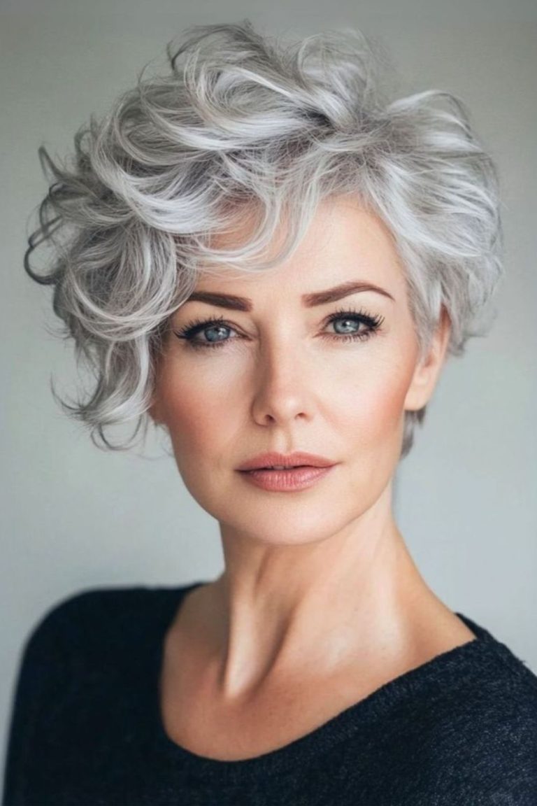 30 Gorgeous Short Layered Curly Hair Older Women Styles - Stylish Hair ...