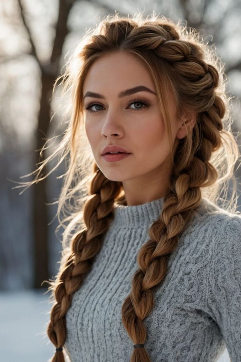 30 Easy Winter Hair Braid Styles - Stylish Hair Ideas
