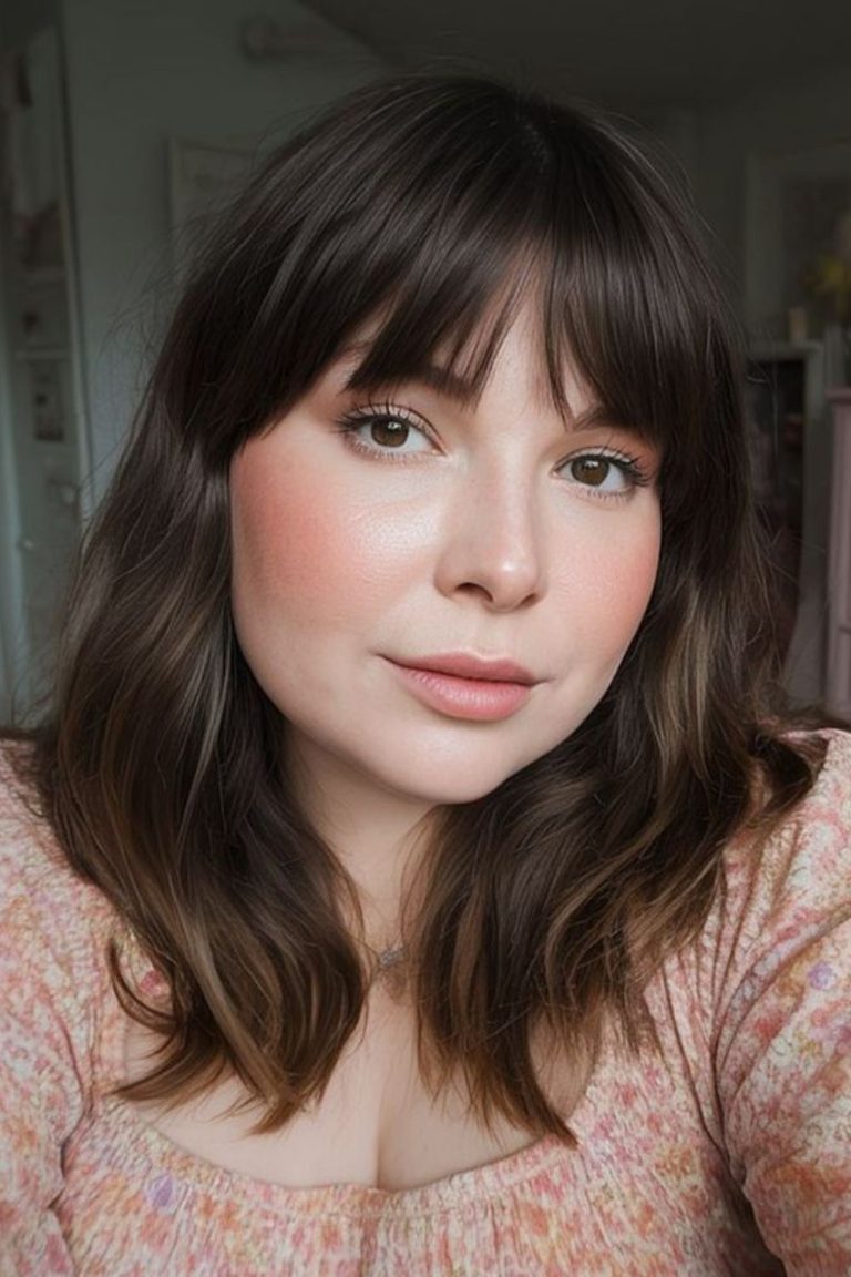 33 Beautiful Bangs on Round Face Ideas - Stylish Hair Ideas