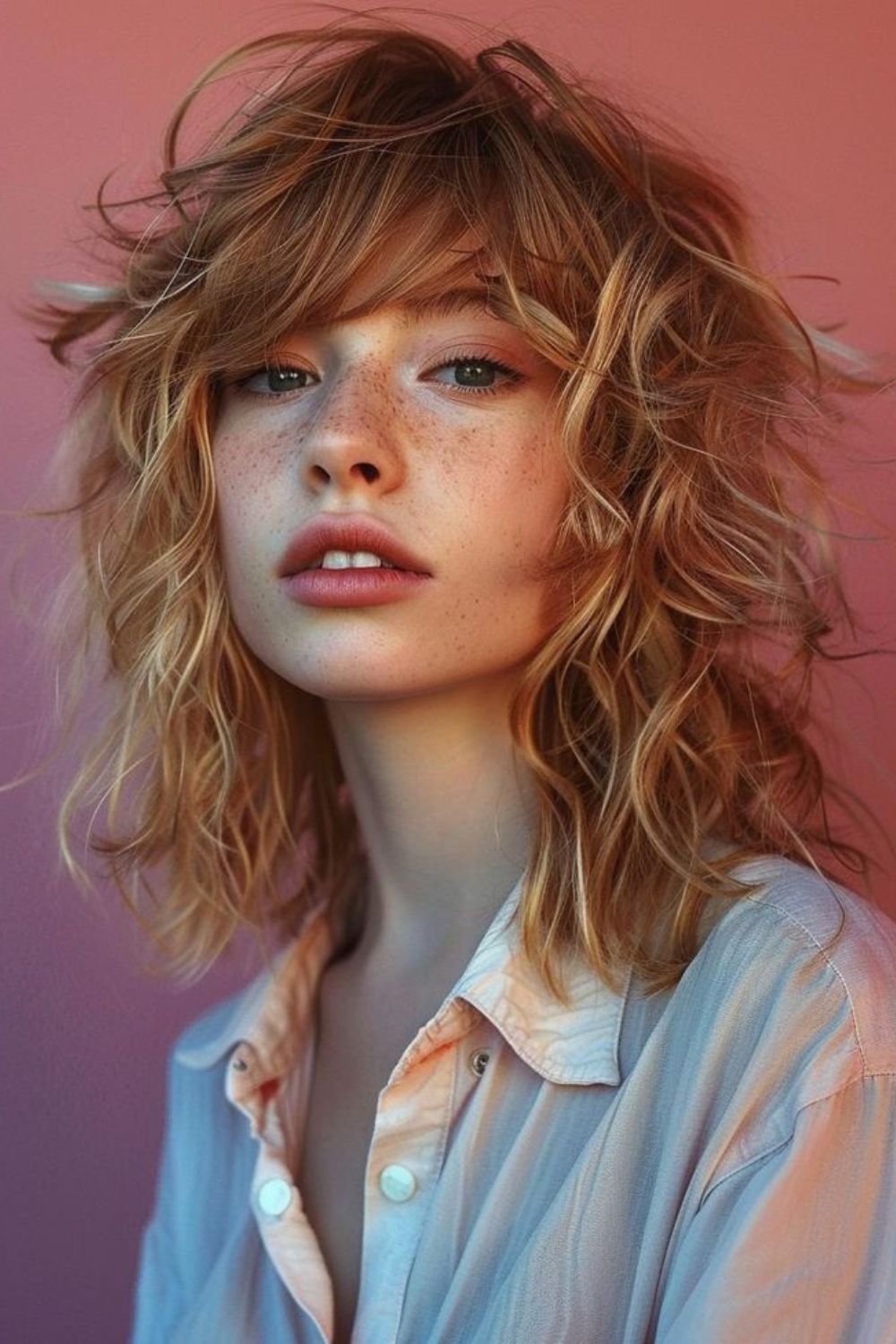 32 Shaggy Mid Length Hair Styles - Stylish Hair Ideas