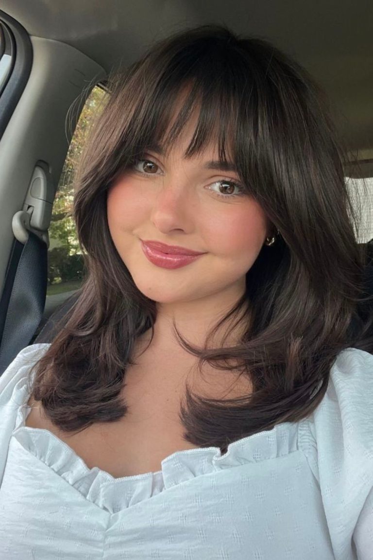 33 Beautiful Bangs on Round Face Ideas - Stylish Hair Ideas