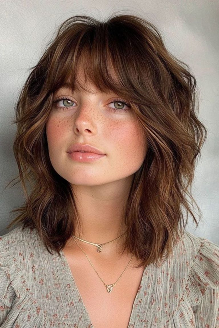 34 Baby Bangs Round Face Styles - Stylish Hair Ideas