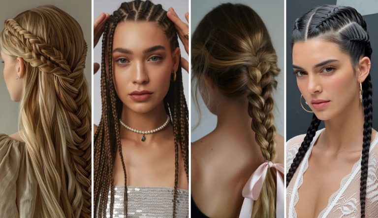 30 Beautiful Straight Back Braids - Stylish Hair Ideas