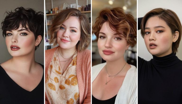 33 Cute Round Face Haircuts Short Layers - Stylish Hair Ideas