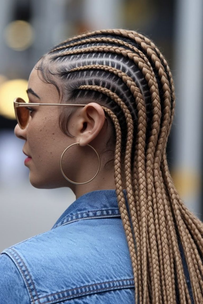 30 Beautiful Straight Back Braids - Stylish Hair Ideas
