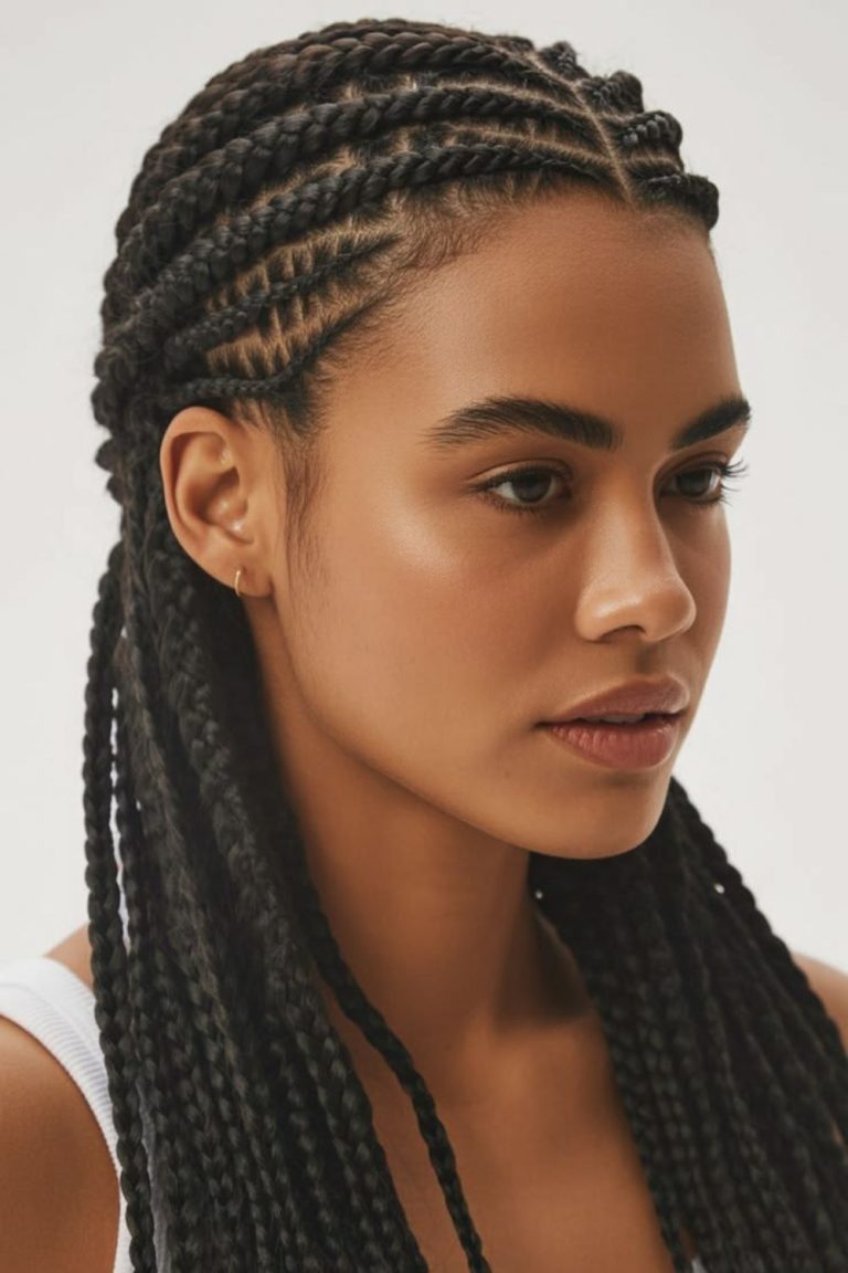 30 Beautiful Straight Back Braids - Stylish Hair Ideas