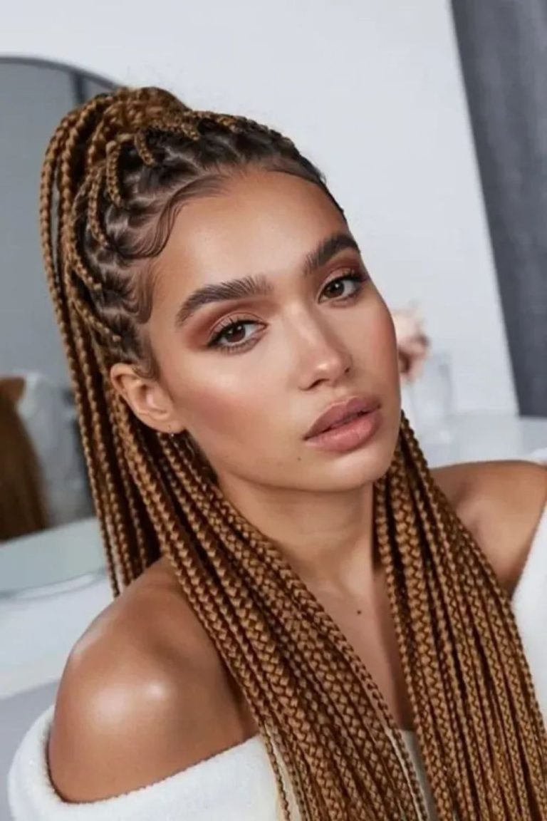 30 Beautiful Straight Back Braids - Stylish Hair Ideas