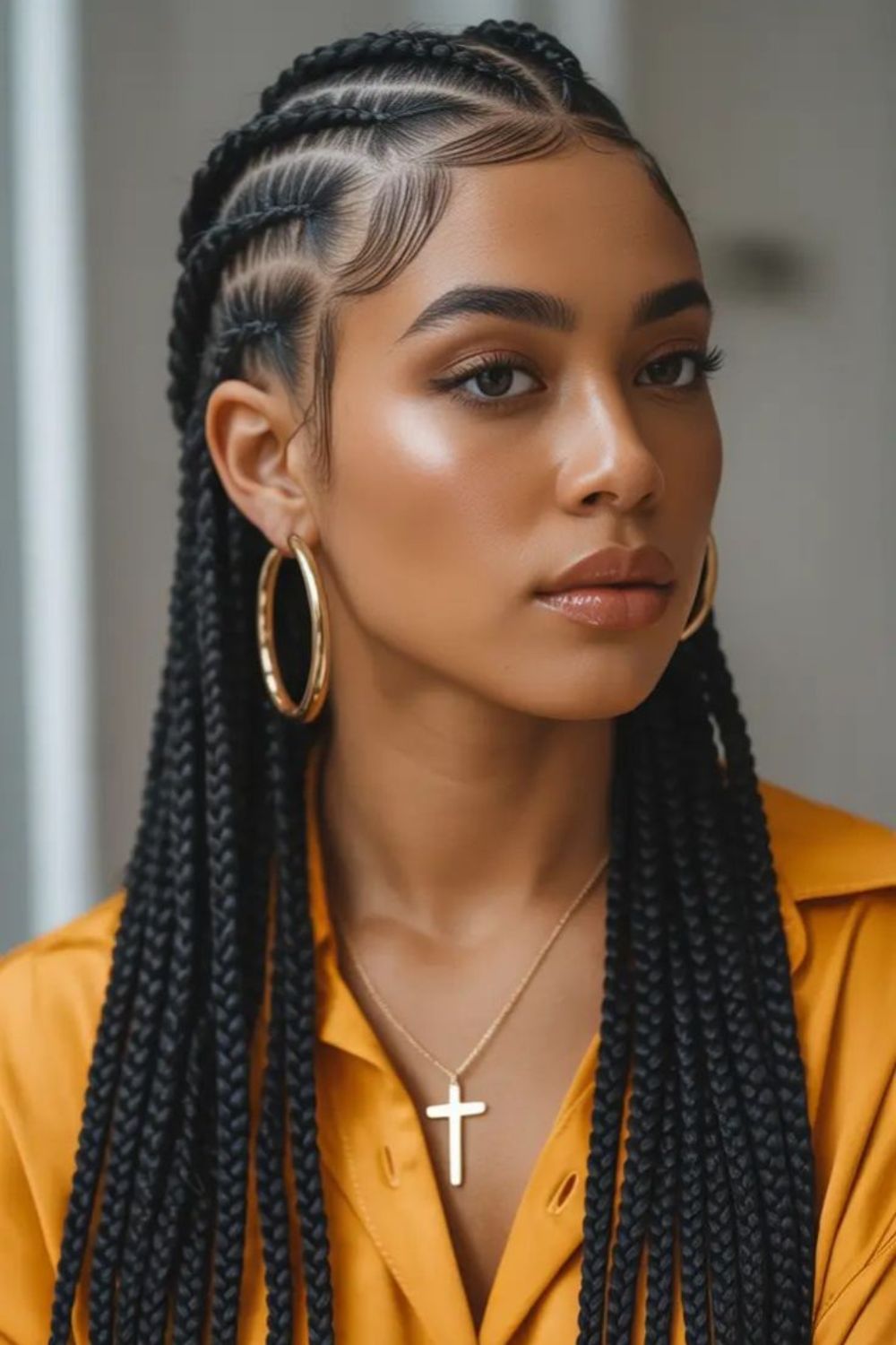 30 Beautiful Straight Back Braids - Stylish Hair Ideas